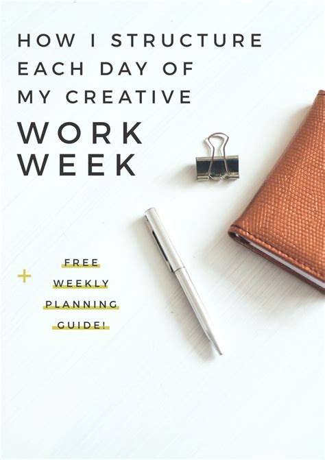 Boost Your Productivity With A Structured Work Week