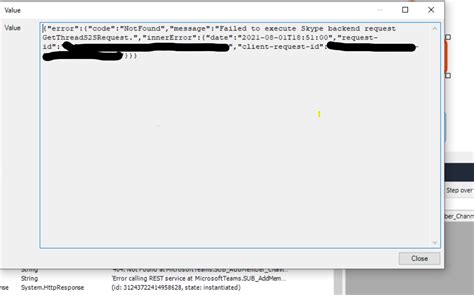 Microsoft Teams Error Failed To Execute Skype Backend Request Get
