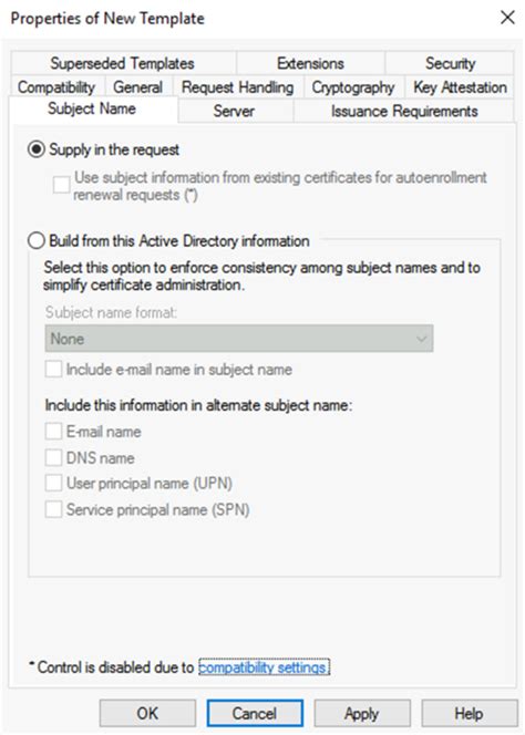 Configuring Certificate Templates With Active Directory Certificate Services Send The Payload