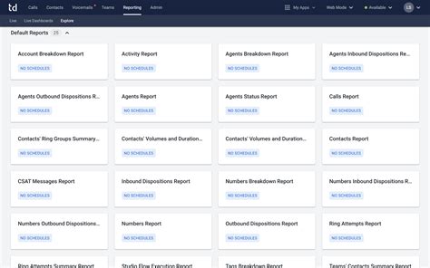 default reports talkdesk support
