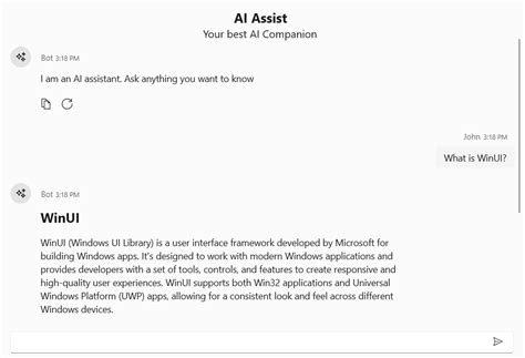 About Net Winui Ai Assistview Control Syncfusion