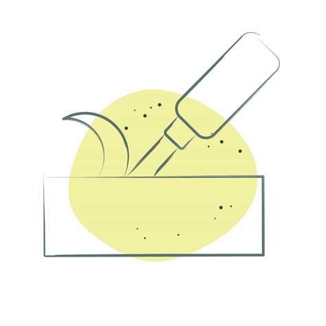 Icon Chisel Related To Carpentry Symbol Color Spot Style Simple