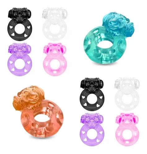 Kit Sex Shop 10un Anel Peniano Silicone Vibrador Masculino Mercadolivre