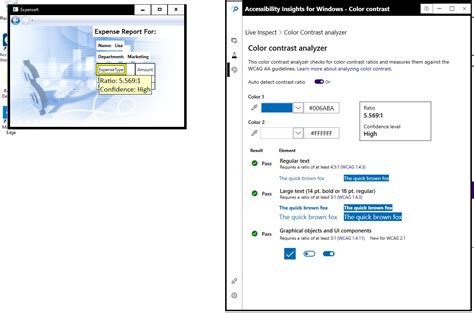 WCAG ExpenseItIntro Table Headers ExpenseType Amount Expense Report For View High