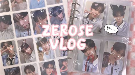 제로즈 브이로그 03 준등기깡 앨범깡 총대 분철깡 바인더 정리 제베원 Zerobaseone 제로베이스원 Youtube