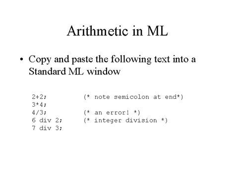 introduction to ml cs 331 principles of programming