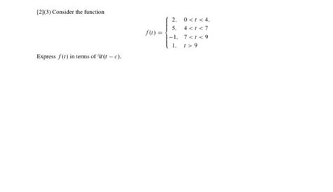 Solved 2 3 Consider The Function F 1 2 0 Chegg Com