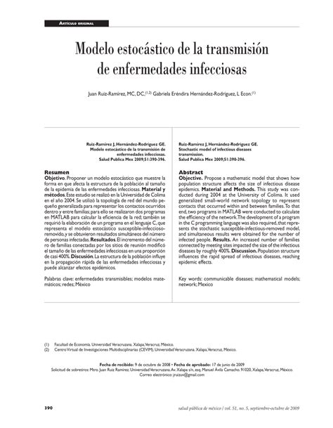 Pdf Stochastic Model Of Infectious Diseases Transmission