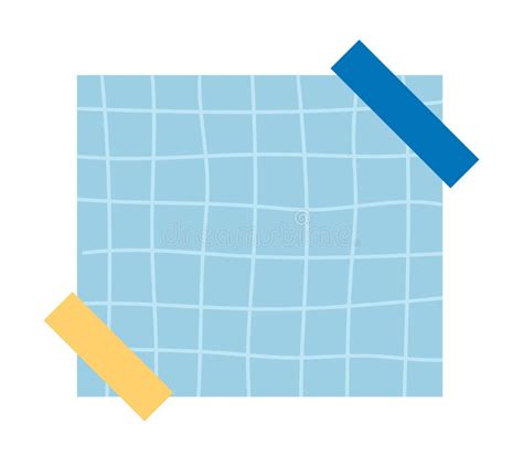 Square Note Icon Stock Vector Illustration Of Stick 259300174