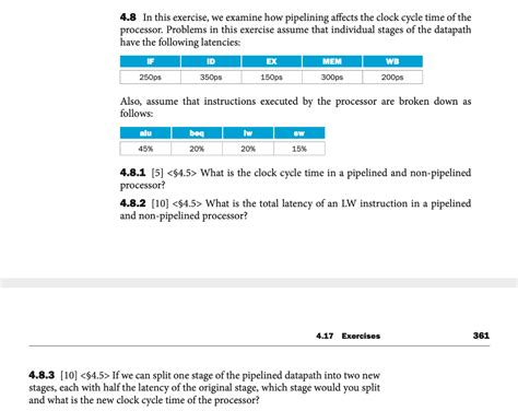 solved 4 8 in this exercise we examine how pipelining