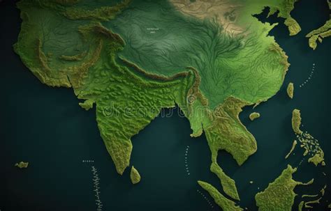 A Map With Esg Style Set Zero Green Concept Stock Illustration