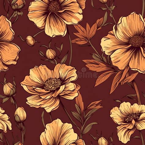 Generative Ai Seamless Pattern Stock Illustration Illustration Of