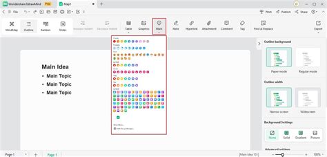 Insert Elements In Outline Mode A Guide With EdrawMind