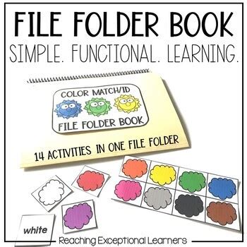 Colors File Folder Book By Reaching Exceptional Learners TPT