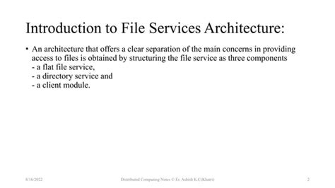 File Service Architecture Pptx