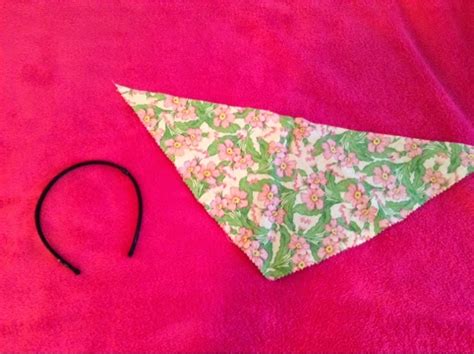 Letters Words And Pretty Birds Bandana Headband DIY