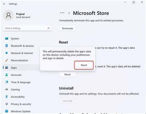Easily Reset Microsoft Store In Windows Prajwal Desai