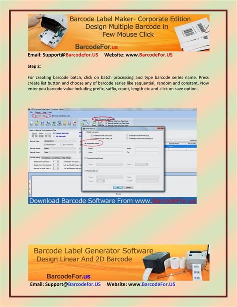 How To Generate Sequential Random And Constant Series Barcodes Pdf