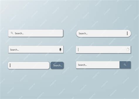 Premium Vector Search Bar For Ui Ux Design And Web Site Isolated On Background Vector Illustration