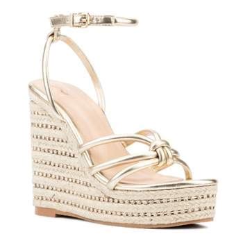 Allegra K Womens Open Toe Platform Heel Lace Wedges Sandals Target