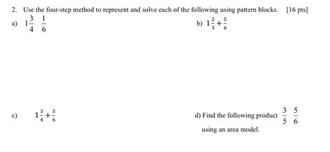 Solved 2 Use The Four Step Method To Represent And Solve