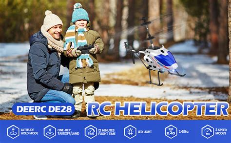 Deerc Remote Control Helicopter 35 Ch Altitude Hold Rc Helicopters W