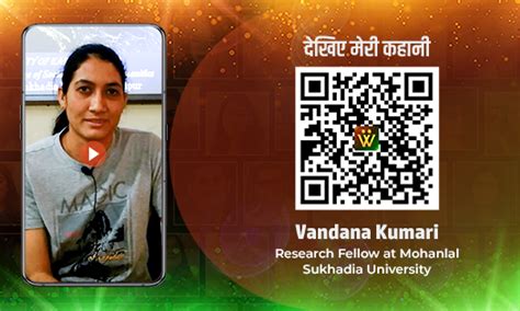 vandana kumari research fellow at mohanlal sukhadia university udaipur