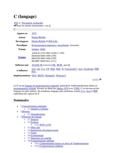 langage c download free pdf c langage de programmation compilateur