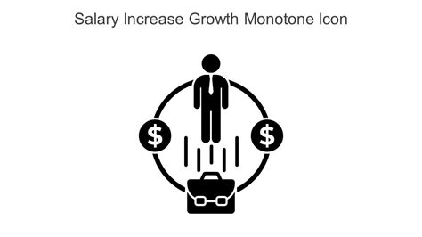 Salary Increase Growth Monotone Icon In Powerpoint Pptx Png And Editable Eps Format Ppt Slide