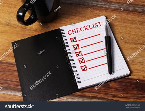 Check List Checked Boxes Stock Photo Edit Now 532685428
