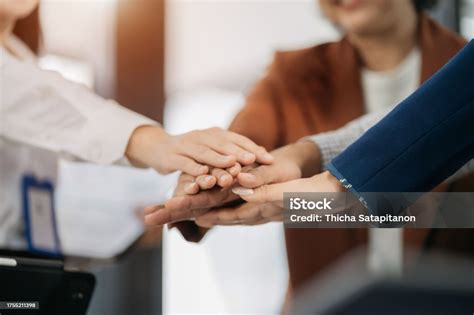 서로의 손목을 잡고 있는 사업가들을 가까이 하고 손을 모으고 지원과 단결 팀의 힘과 힘 팀 빌딩 활동에 참여하는 동료들을 닫습니다 25 29세에 대한 스톡 사진 및 기타