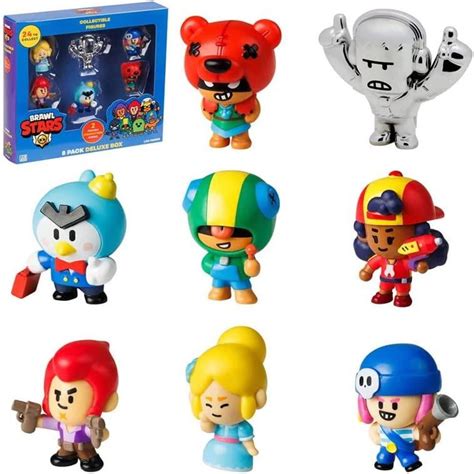 Brawl Stars Figures Pk Rosa Chrome Frank Mr P Leon Meg Character Set PMI International