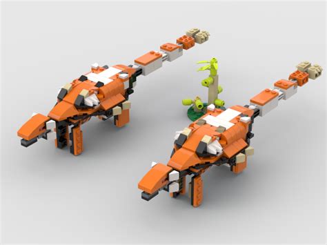 Lego Moc 31129 Ankylosaurus Duo By Bloooop Rebrickable Build With Lego