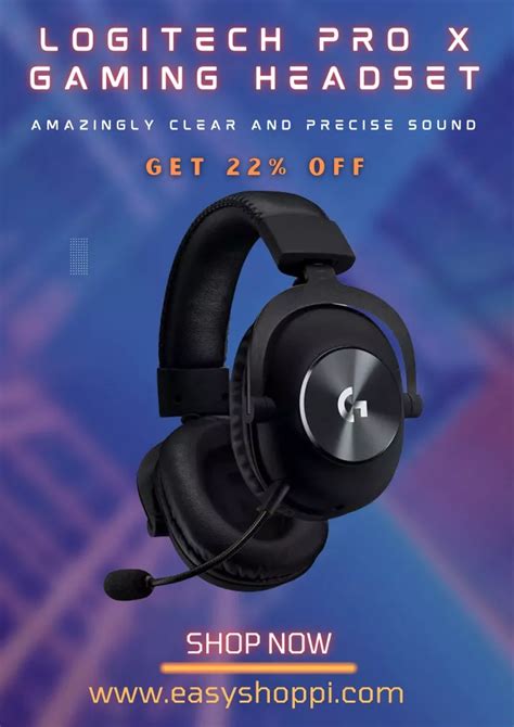 PPT Logitech Pro X Gaming Headset PowerPoint Presentation Free Download ID 11982240