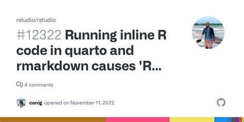 Running Inline R Code In Quarto And Rmarkdown Causes R Session Aborted Error · Issue 12322