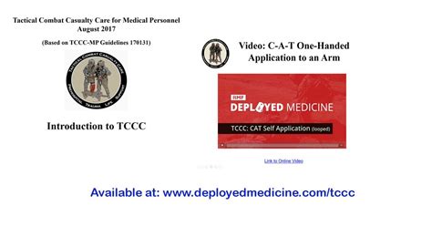 Download The Latest Version Of The Tccc Class Slides At The Tccc Collection On Deployed Medicine