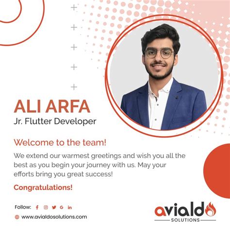 Avialdo Solutions On Linkedin Flutterdeveloper Newteammember