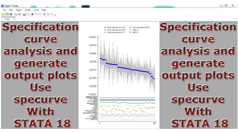 Specification Curve Analysis And Generate Output Plots Use Specurve With Stata 18 Youtube