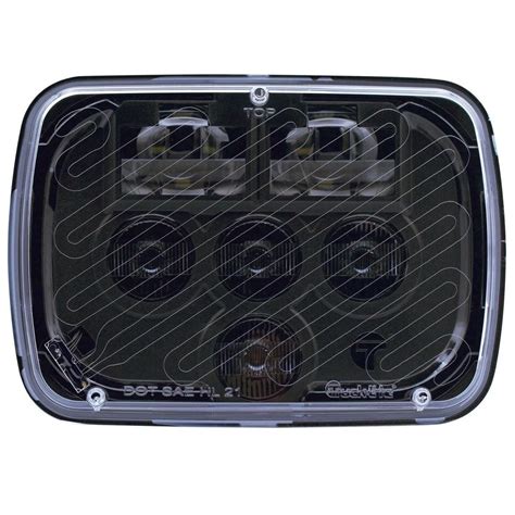 37455c Led Projector Headlights 5x7 Rectangular Clear 6