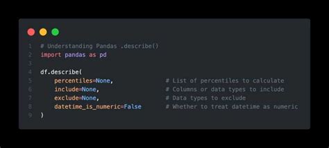 Explaining Of The Pandas Describe Method A Full Instuction Updated