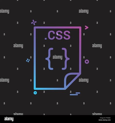 Css Application Download File Files Format Icon Vector Design Stock Vector Image And Art Alamy
