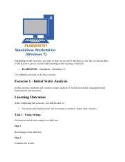 Analyzing And Modifying Lab Executable Using Static Analysis And Course Hero
