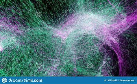 Colorful Particle Trails And Rays Of Light With Interesting Patterns And Shapes Stock