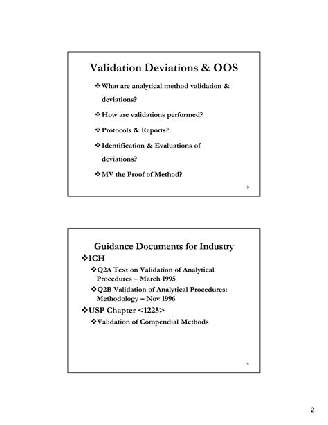 Handling Deviations And Unexpected Results During Method Validation Pdf