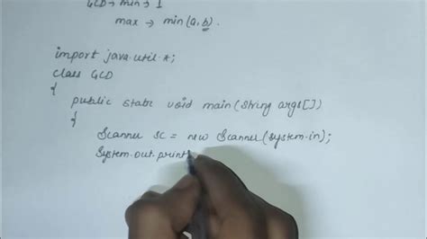 Hcfgcd Of Two Numbers Youtube