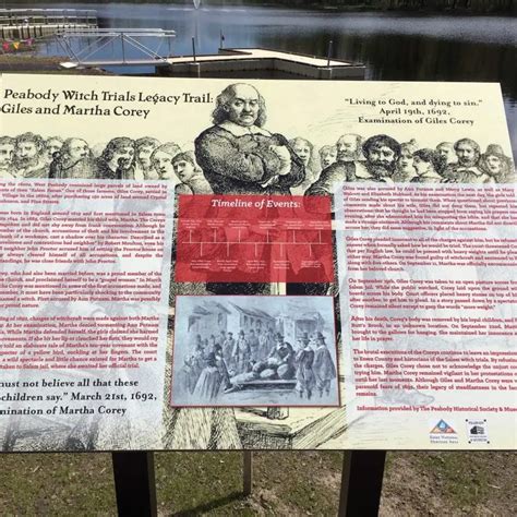 Giles And Martha Corey Memorial Salem Witch Museum