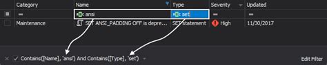 Filtering Rows In Grids