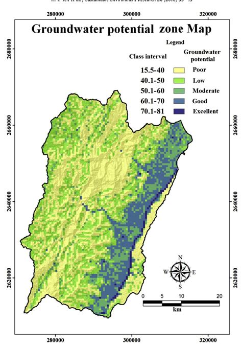 Groundwater Potential Zone Map Prepared Using Gis