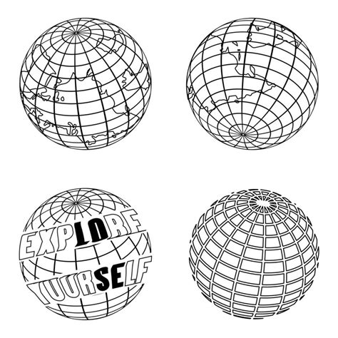 Wireframe Globe Design For Streetwear Fashion 37039113 Vector Art At Vecteezy