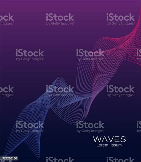비즈니스 추상적인 벡터입니다 물결 라인 그라데이션 배경입니다 배경 주제에 대한 스톡 벡터 아트 및 기타 이미지 배경 주제 파도 패턴 추상적인 Istock